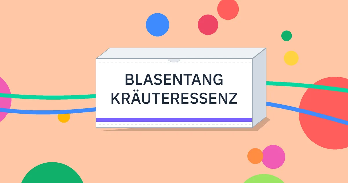 Symbolbild: Packung mit der Aufschrift BLASENTANG KRÄUTERESSENZ (PZN 13819635) – Verfügbarkeit und Bezug in Apotheken in Frankfurt am Main