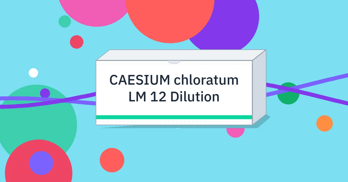 Symbolbild: Packung mit der Aufschrift CAESIUM chloratum LM 12 Dilution (PZN 03503894) – Verfügbarkeit und Bezug in Apotheken in Frankfurt am Main