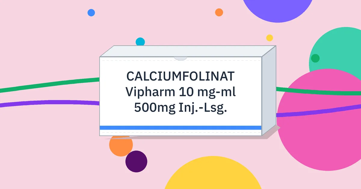 Symbolbild: Packung mit der Aufschrift CALCIUMFOLINAT Vipharm 10 mg-ml 500mg Inj.-Lsg. (PZN 05860546) – Verfügbarkeit und Bezug in Apotheken in Frankfurt am Main