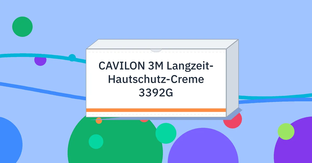 Symbolbild: Packung mit der Aufschrift CAVILON 3M Langzeit-Hautschutz-Creme 3392G (PZN 17414088) – Verfügbarkeit und Bezug in Apotheken in Frankfurt am Main
