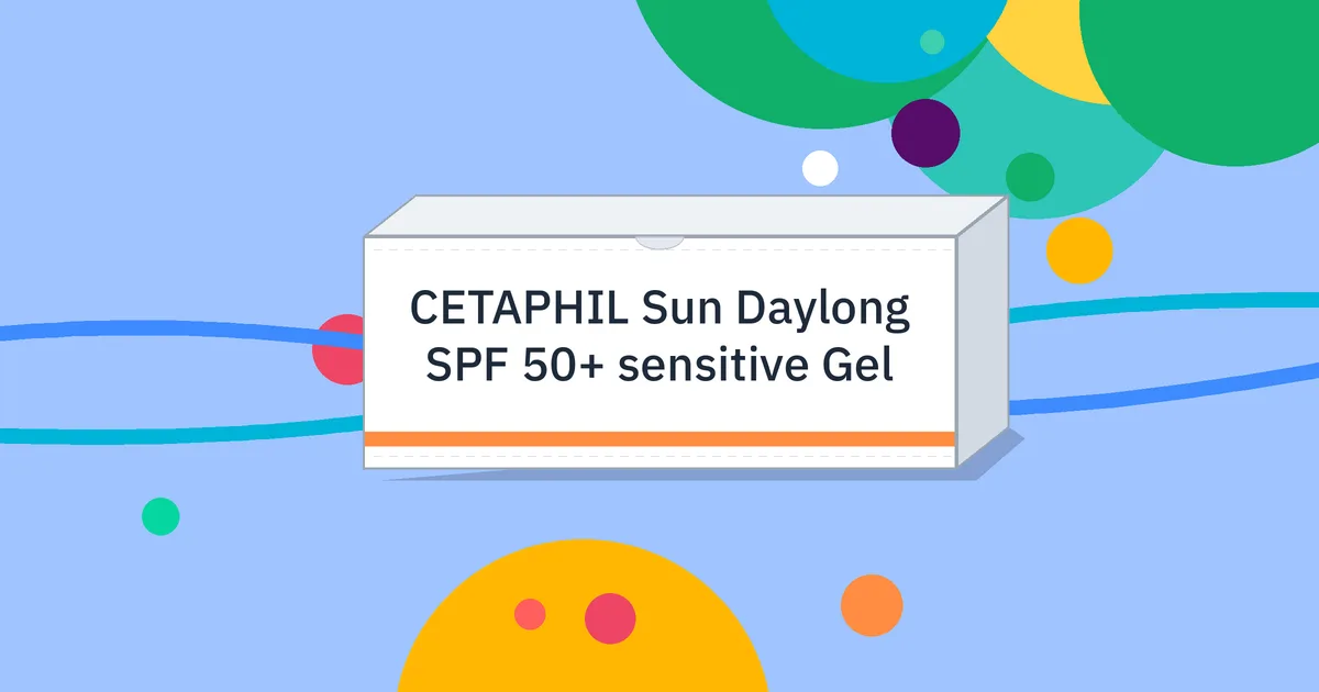 Symbolbild: Packung mit der Aufschrift CETAPHIL Sun Daylong SPF 50+ sensitive Gel (PZN 14237237) – Verfügbarkeit und Bezug in Apotheken in Frankfurt am Main