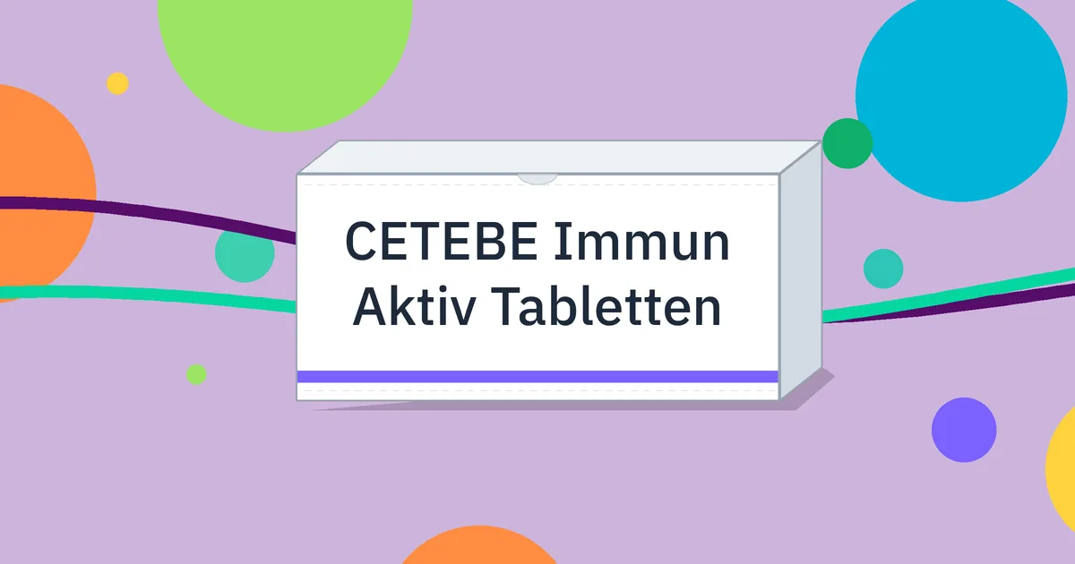 Symbolbild: Packung mit der Aufschrift CETEBE Immun Aktiv Tabletten (PZN 17513502) – Verfügbarkeit und Bezug in Apotheken in Frankfurt am Main