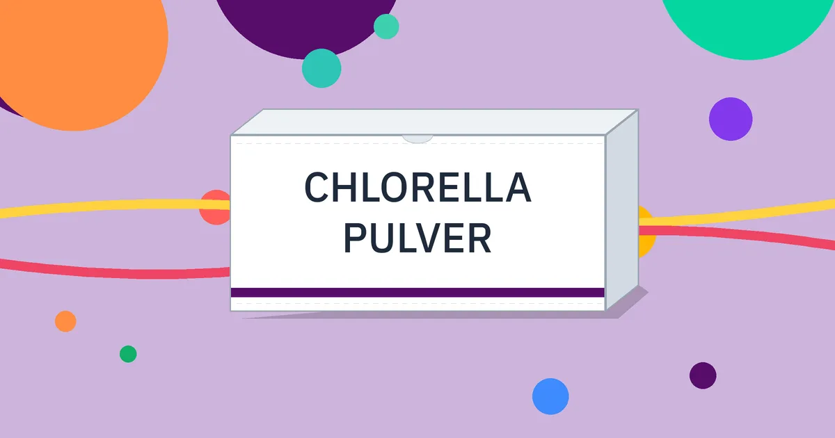 Symbolbild: Packung mit der Aufschrift CHLORELLA PULVER (PZN 13476508) – Verfügbarkeit und Bezug in Apotheken in Frankfurt am Main