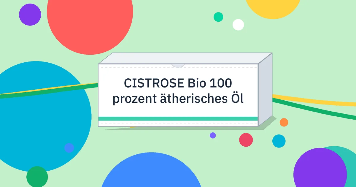 Symbolbild: Packung mit der Aufschrift CISTROSE Bio 100 prozent ätherisches Öl (PZN 07205395) – Verfügbarkeit und Bezug in Apotheken in Frankfurt am Main