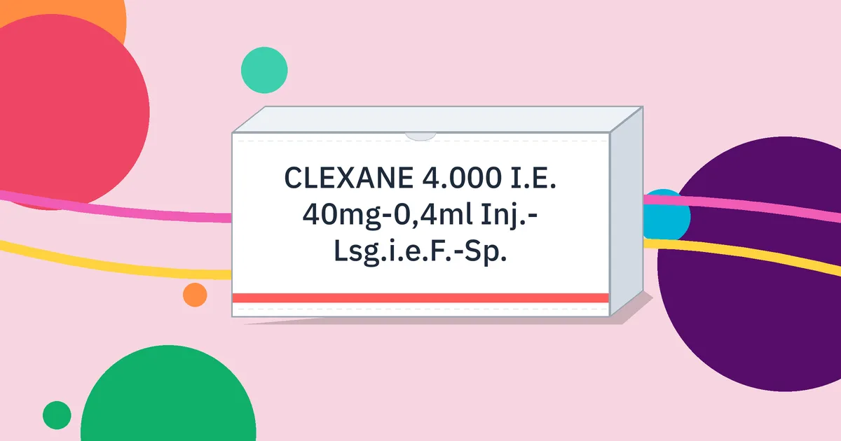 Symbolbild: Packung mit der Aufschrift CLEXANE 4.000 I.E. 40mg-0,4ml Inj.-Lsg.i.e.F.-Sp. (PZN 00361241) – Verfügbarkeit und Bezug in Apotheken in Frankfurt am Main