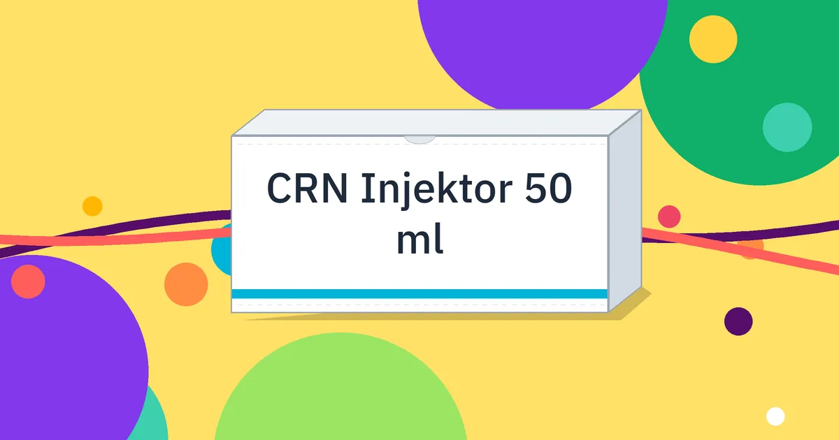Symbolbild: Packung mit der Aufschrift CRN Injektor 50 ml (PZN 17530191) – Verfügbarkeit und Bezug in Apotheken in Frankfurt am Main