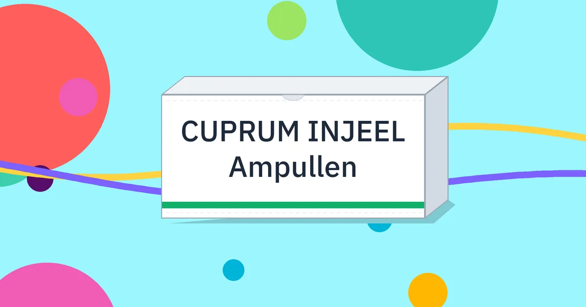 Symbolbild: Packung mit der Aufschrift CUPRUM INJEEL Ampullen (PZN 00252167) – Verfügbarkeit und Bezug in Apotheken in Frankfurt am Main