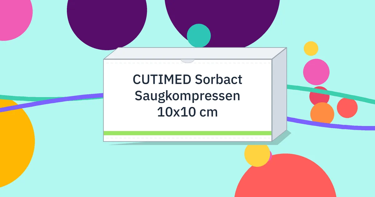 Symbolbild: Packung mit der Aufschrift CUTIMED Sorbact Saugkompressen 10x10 cm (PZN 19468444) – Verfügbarkeit und Bezug in Apotheken in Frankfurt am Main