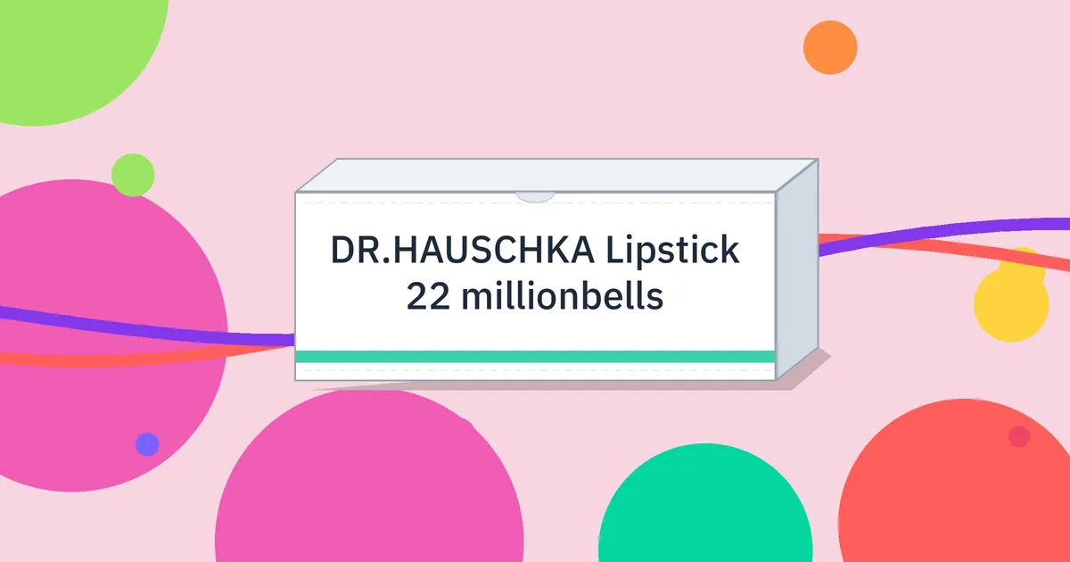 Symbolbild: Packung mit der Aufschrift DR.HAUSCHKA Lipstick 22 millionbells (PZN 18651235) – Verfügbarkeit und Bezug in Apotheken in Frankfurt am Main