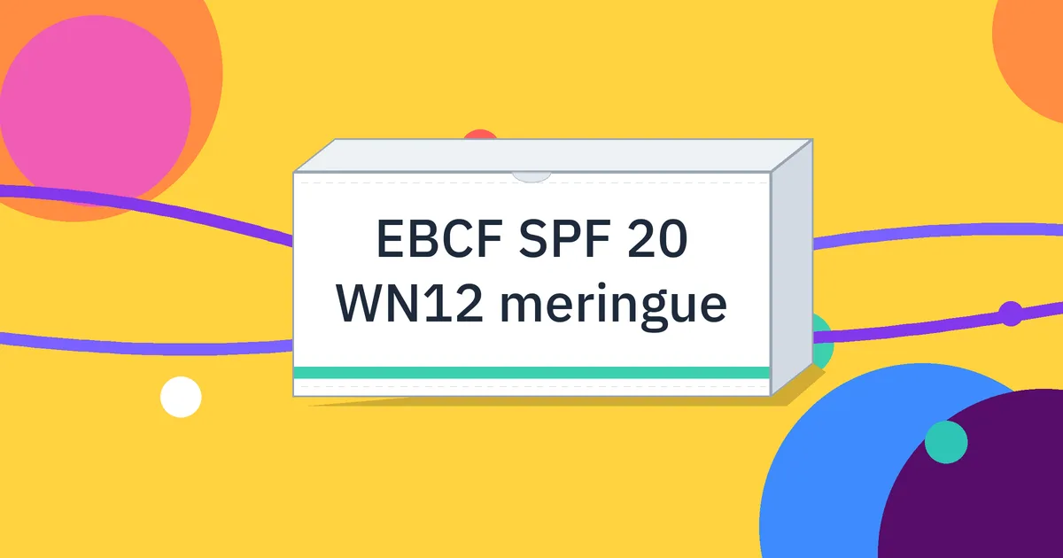 Symbolbild: Packung mit der Aufschrift EBCF SPF 20 WN12 meringue (PZN 18895405) – Verfügbarkeit und Bezug in Apotheken in Frankfurt am Main