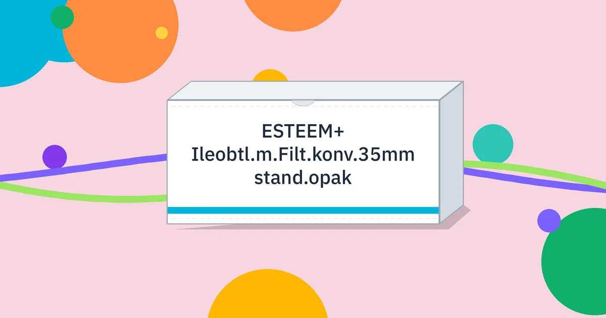 Symbolbild: Packung mit der Aufschrift ESTEEM+ Ileobtl.m.Filt.konv.35mm stand.opak (PZN 06460292) – Verfügbarkeit und Bezug in Apotheken in Frankfurt am Main