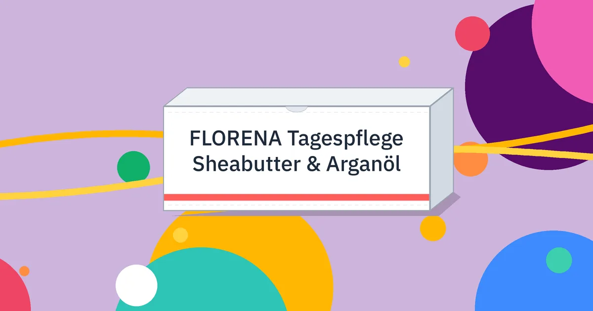 Symbolbild: Packung mit der Aufschrift FLORENA Tagespflege Sheabutter & Arganöl (PZN 17625997) – Verfügbarkeit und Bezug in Apotheken in Frankfurt am Main