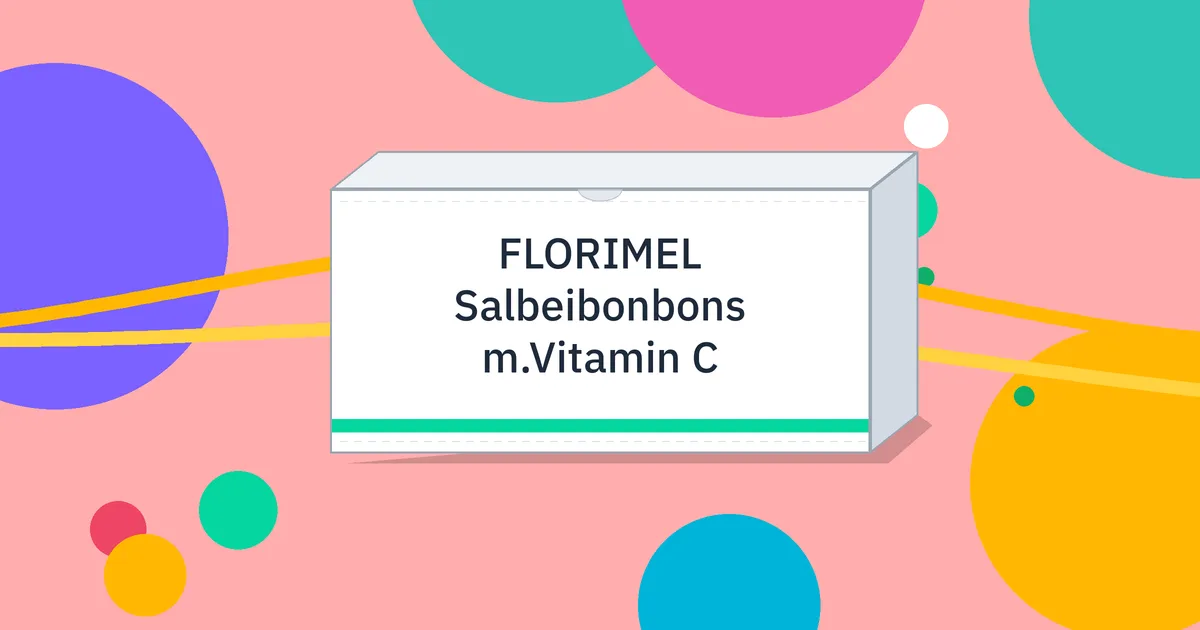 Symbolbild: Packung mit der Aufschrift FLORIMEL Salbeibonbons m.Vitamin C (PZN 08512076) – Verfügbarkeit und Bezug in Apotheken in Frankfurt am Main