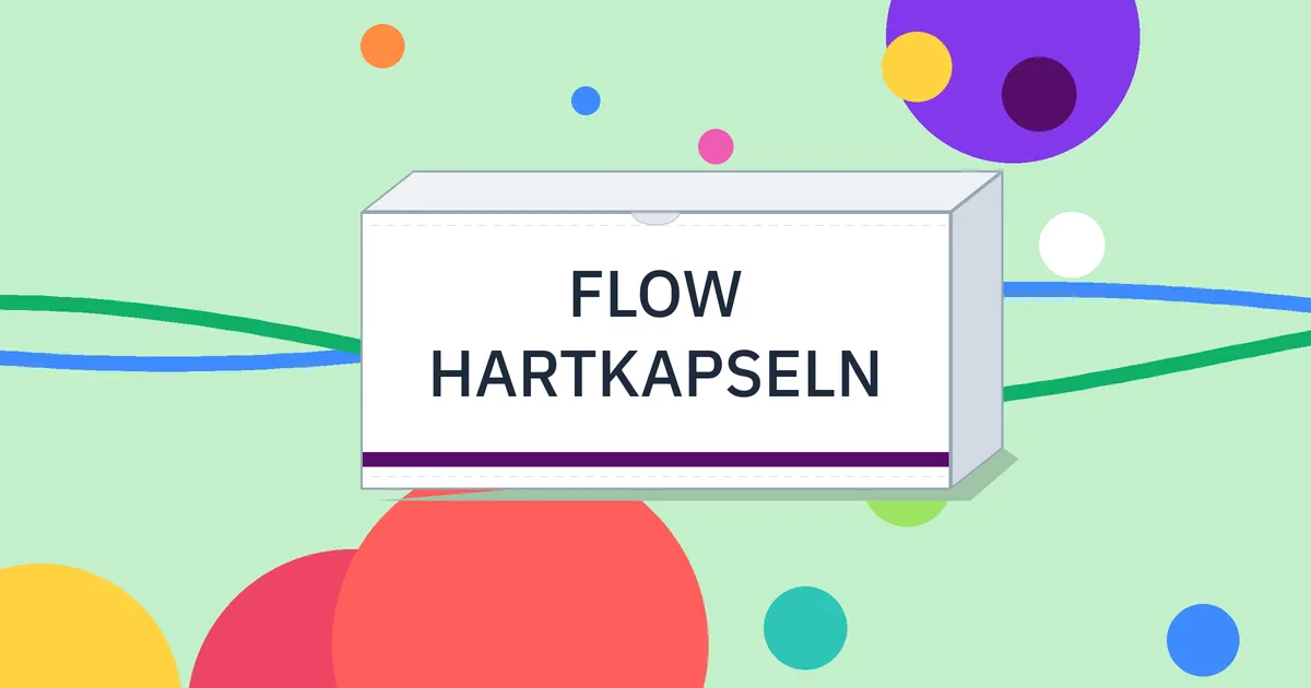 Symbolbild: Packung mit der Aufschrift FLOW HARTKAPSELN (PZN 15417875) – Verfügbarkeit und Bezug in Apotheken in Frankfurt am Main