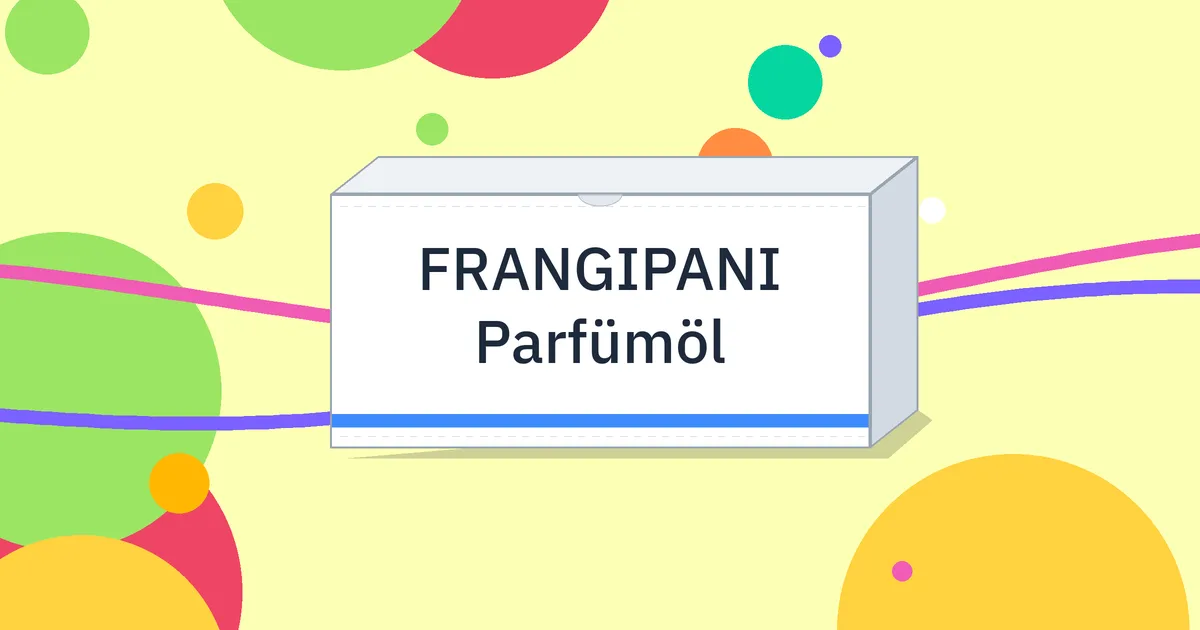 Symbolbild: Packung mit der Aufschrift FRANGIPANI Parfümöl (PZN 01993084) – Verfügbarkeit und Bezug in Apotheken in Frankfurt am Main