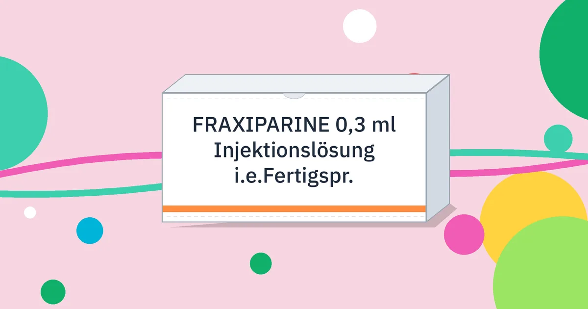 Symbolbild: Packung mit der Aufschrift FRAXIPARINE 0,3 ml Injektionslösung i.e.Fertigspr. (PZN 17185914) – Verfügbarkeit und Bezug in Apotheken in Frankfurt am Main