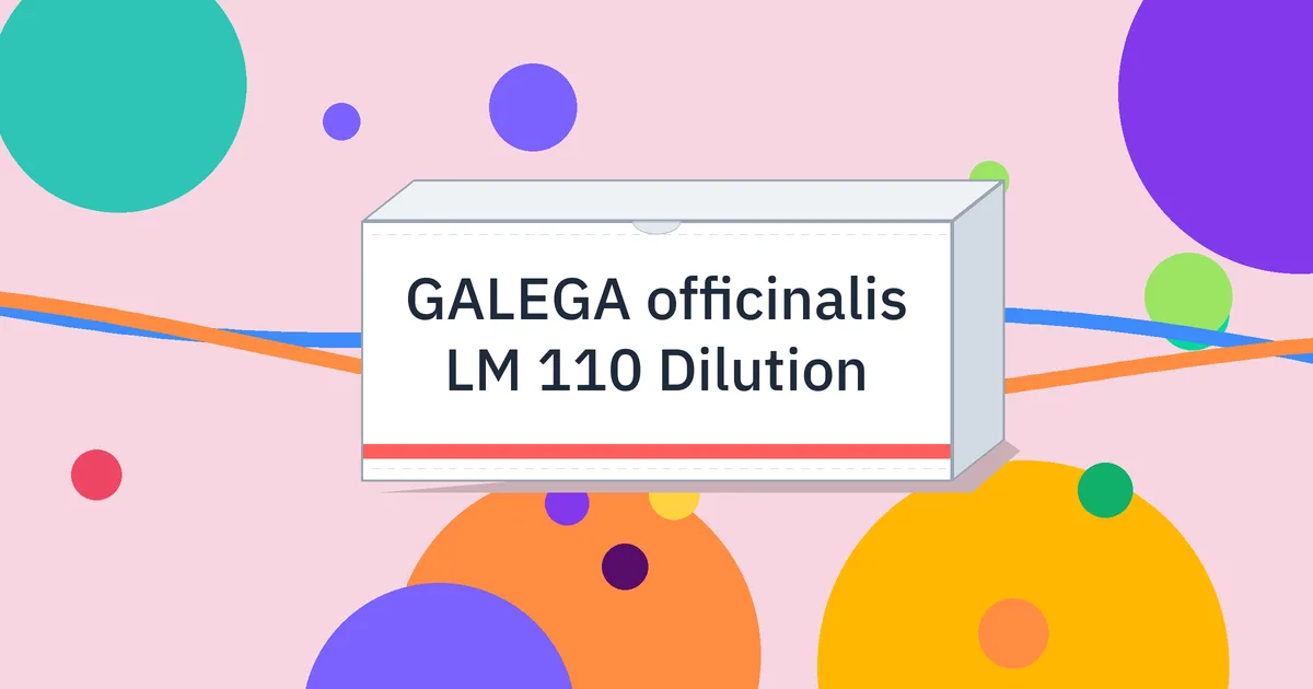 Symbolbild: Packung mit der Aufschrift GALEGA officinalis LM 110 Dilution (PZN 13496066) – Verfügbarkeit und Bezug in Apotheken in Frankfurt am Main