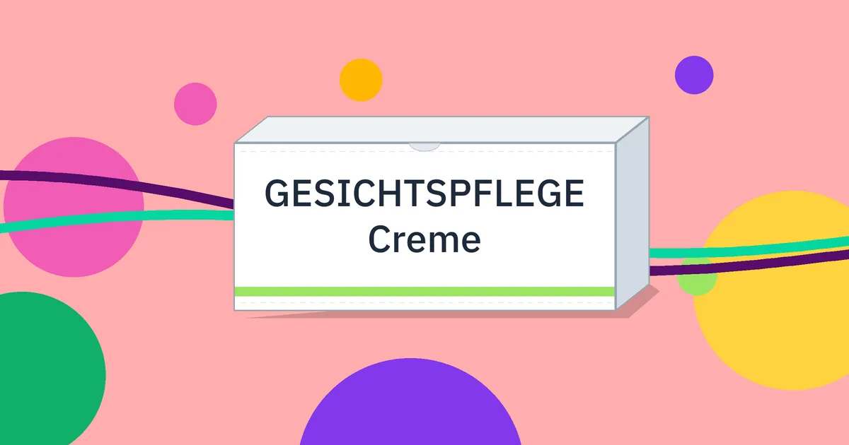 Symbolbild: Packung mit der Aufschrift GESICHTSPFLEGE Creme (PZN 11135186) – Verfügbarkeit und Bezug in Apotheken in Frankfurt am Main