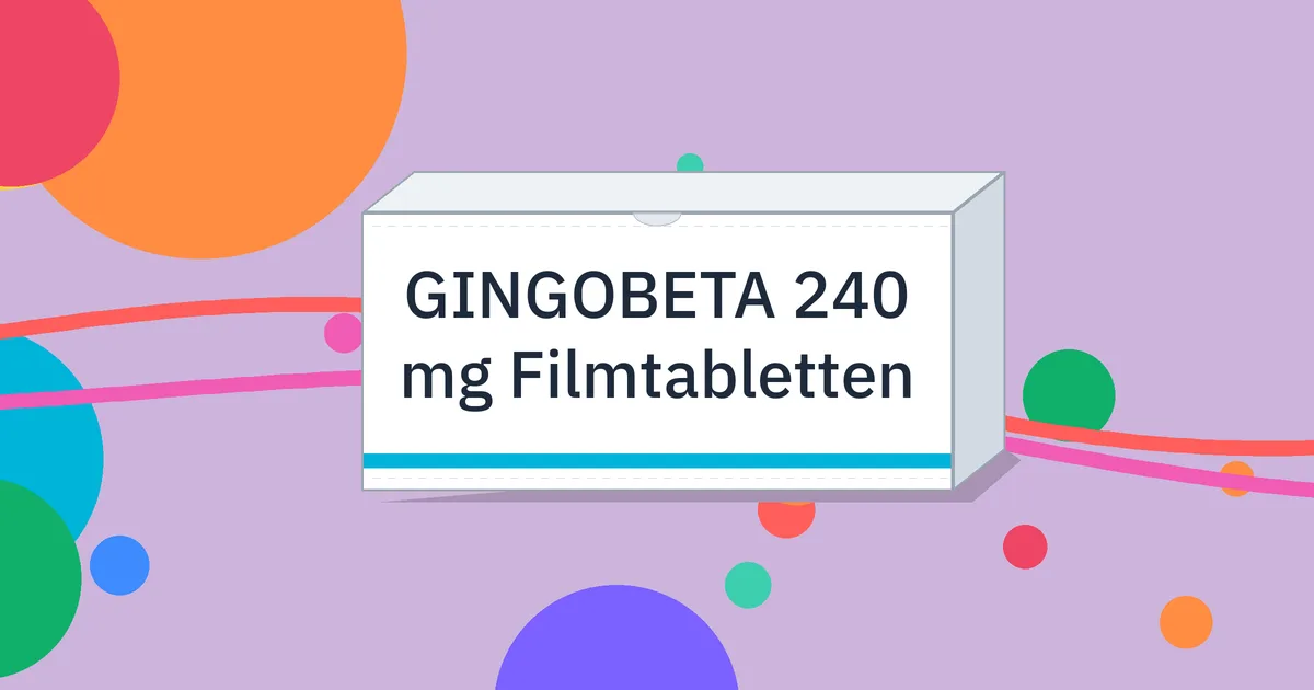Symbolbild: Packung mit der Aufschrift GINGOBETA 240 mg Filmtabletten (PZN 14259730) – Verfügbarkeit und Bezug in Apotheken in Frankfurt am Main