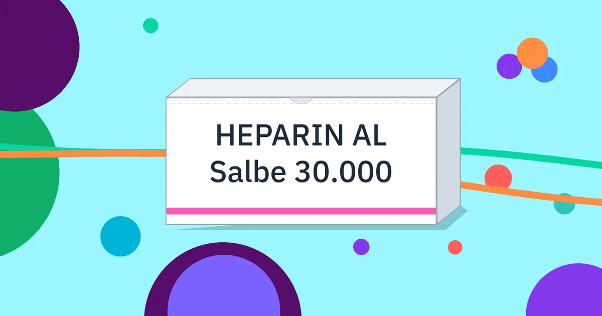 Symbolbild: Packung mit der Aufschrift HEPARIN AL Salbe 30.000 (PZN 04668338) – Verfügbarkeit und Bezug in Apotheken in Frankfurt am Main
