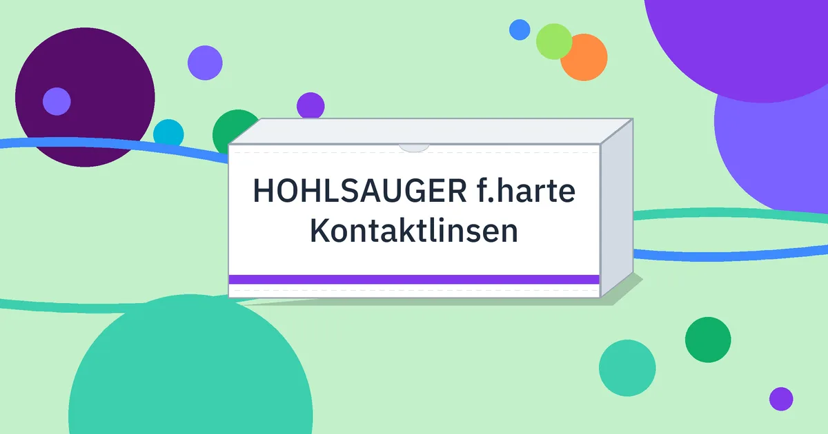 Symbolbild: Packung mit der Aufschrift HOHLSAUGER f.harte Kontaktlinsen (PZN 05866164) – Verfügbarkeit und Bezug in Apotheken in Frankfurt am Main