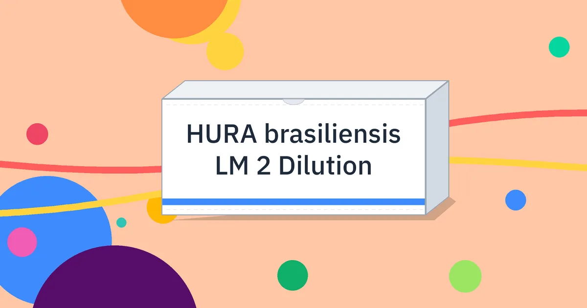 Symbolbild: Packung mit der Aufschrift HURA brasiliensis LM 2 Dilution (PZN 12889616) – Verfügbarkeit und Bezug in Apotheken in Frankfurt am Main