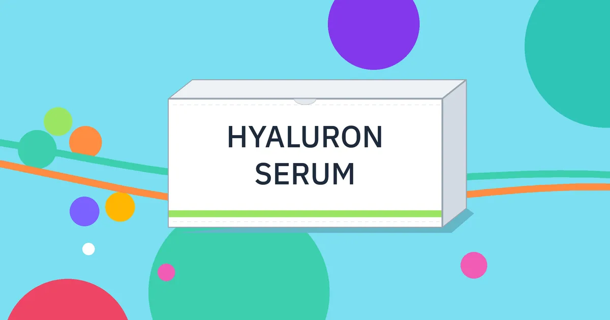 Symbolbild: Packung mit der Aufschrift HYALURON SERUM (PZN 20628232) – Verfügbarkeit und Bezug in Apotheken in Frankfurt am Main