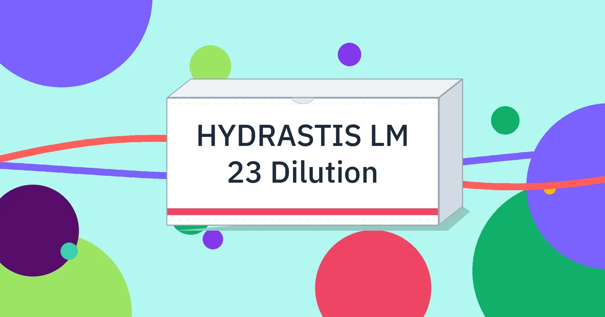 Symbolbild: Packung mit der Aufschrift HYDRASTIS LM 23 Dilution (PZN 12890275) – Verfügbarkeit und Bezug in Apotheken in Frankfurt am Main