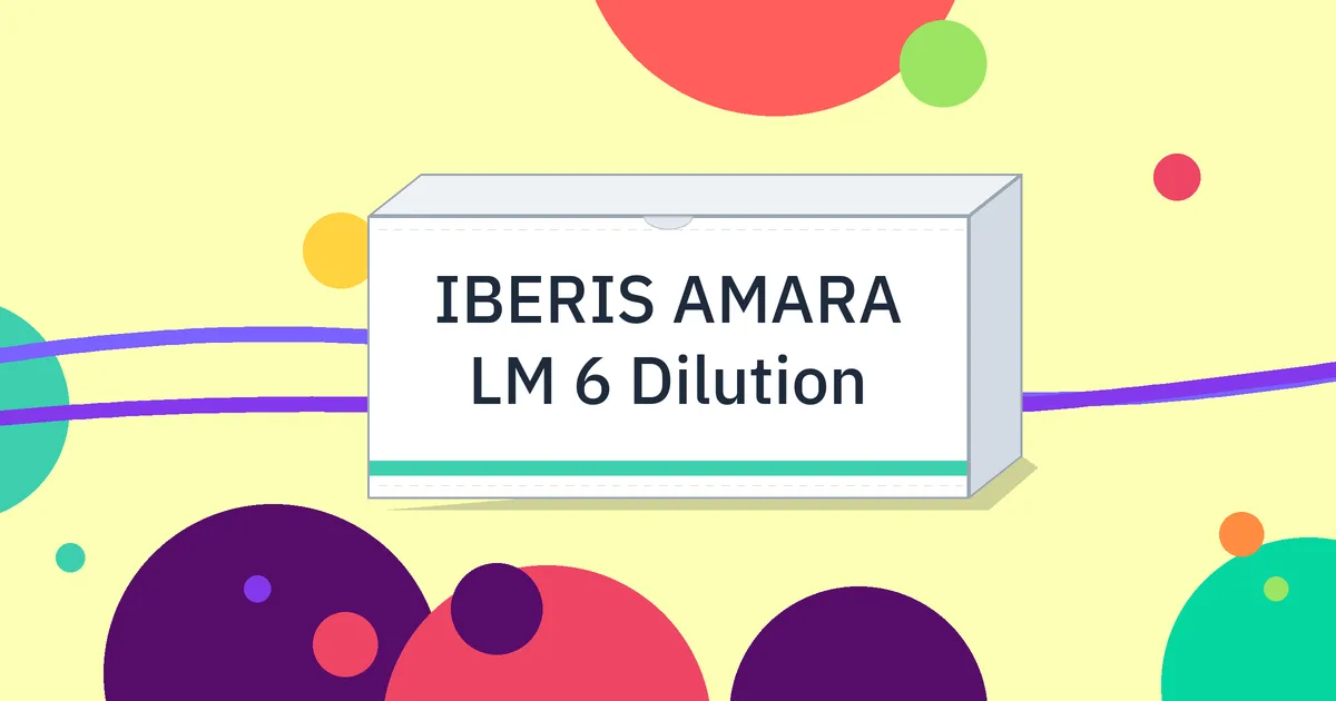 Symbolbild: Packung mit der Aufschrift IBERIS AMARA LM 6 Dilution (PZN 12891317) – Verfügbarkeit und Bezug in Apotheken in Frankfurt am Main