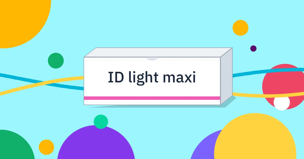 Symbolbild: Packung mit der Aufschrift ID light maxi (PZN 09895932) – Verfügbarkeit und Bezug in Apotheken in Frankfurt am Main