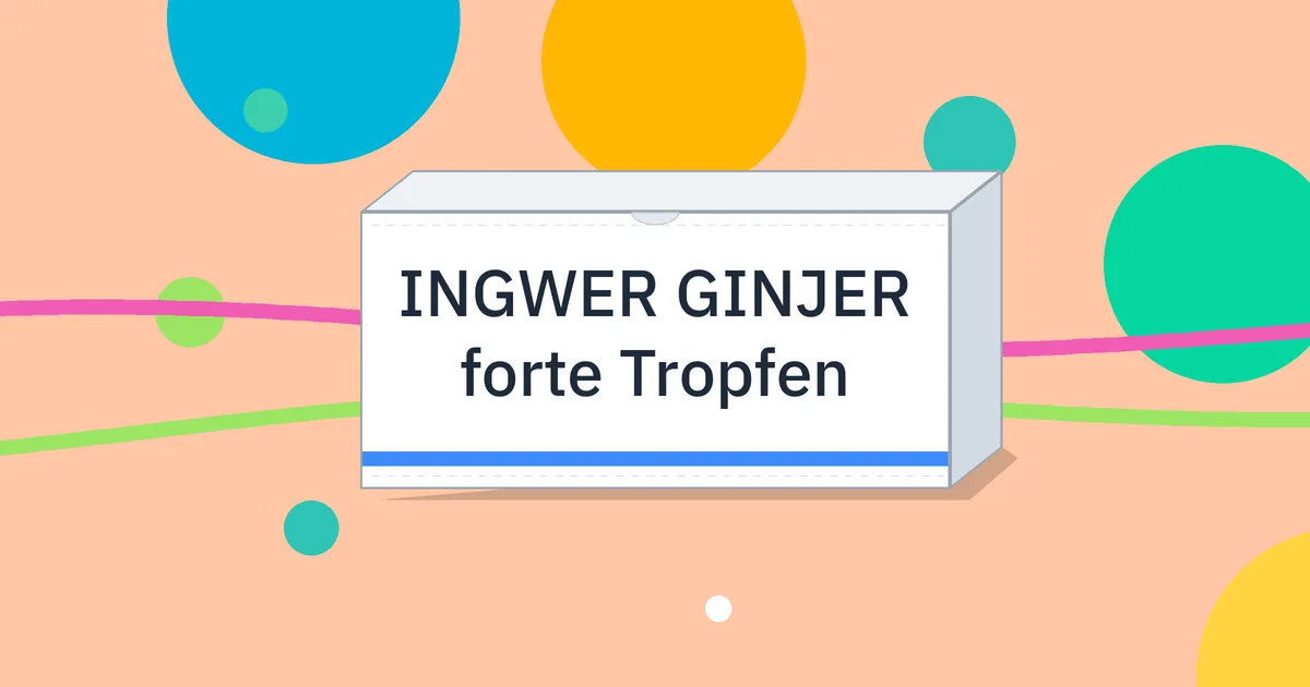 Symbolbild: Packung mit der Aufschrift INGWER GINJER forte Tropfen (PZN 19334910) – Verfügbarkeit und Bezug in Apotheken in Frankfurt am Main