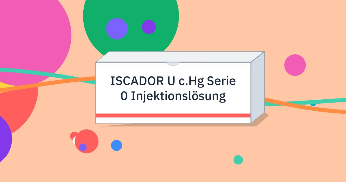 Symbolbild: Packung mit der Aufschrift ISCADOR U c.Hg Serie 0 Injektionslösung (PZN 13910985) – Verfügbarkeit und Bezug in Apotheken in Frankfurt am Main