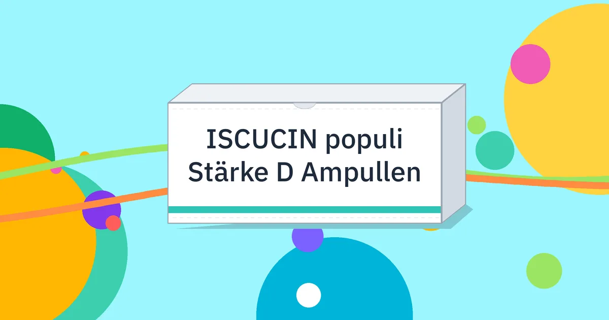 Symbolbild: Packung mit der Aufschrift ISCUCIN populi Stärke D Ampullen (PZN 04429349) – Verfügbarkeit und Bezug in Apotheken in Frankfurt am Main