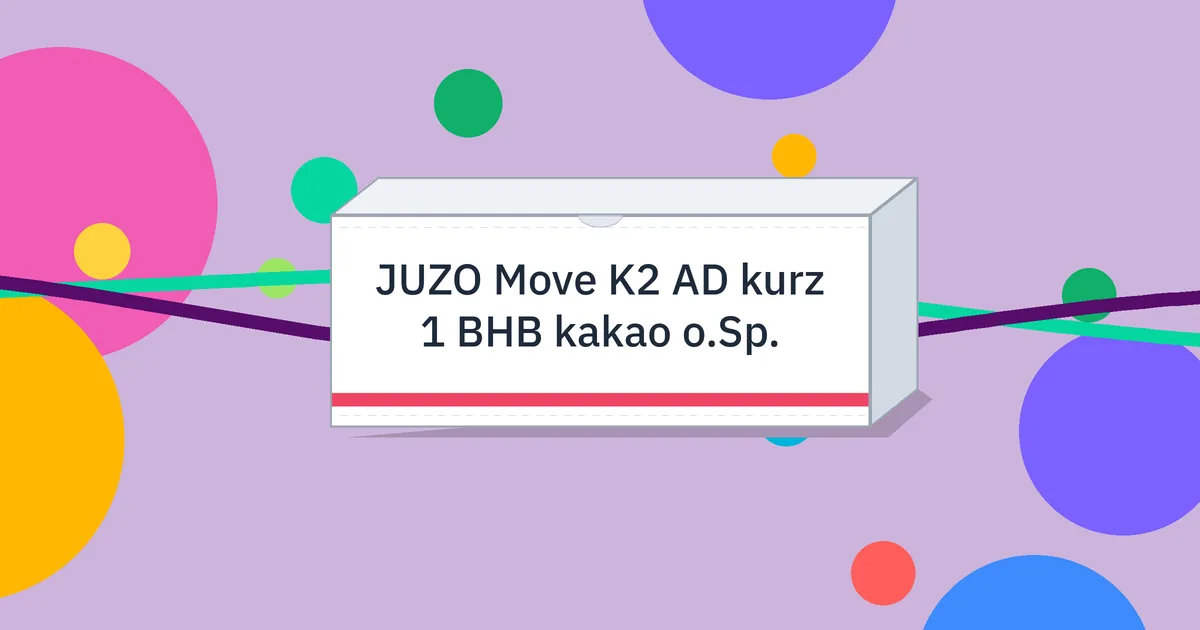Symbolbild: Packung mit der Aufschrift JUZO Move K2 AD kurz 1 BHB kakao o.Sp. (PZN 18541417) – Verfügbarkeit und Bezug in Apotheken in Frankfurt am Main