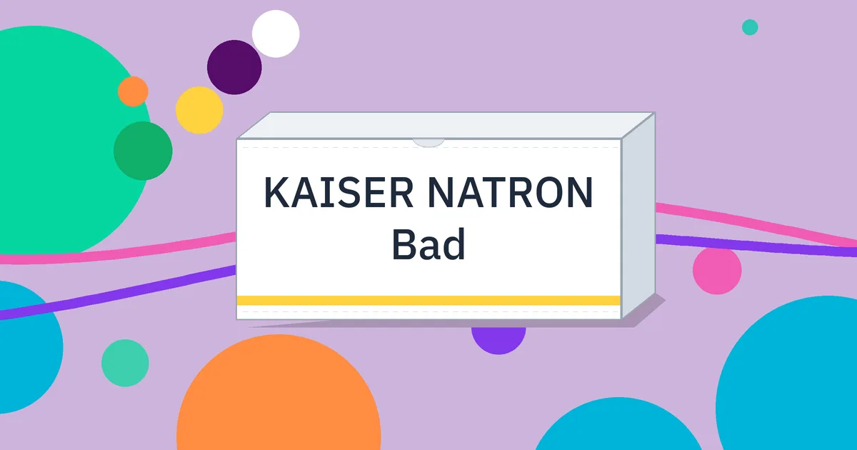 Symbolbild: Packung mit der Aufschrift KAISER NATRON Bad (PZN 00451263) – Verfügbarkeit und Bezug in Apotheken in Frankfurt am Main