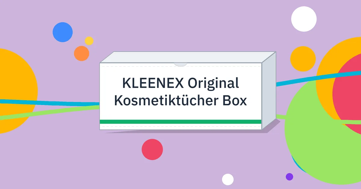 Symbolbild: Packung mit der Aufschrift KLEENEX Original Kosmetiktücher Box (PZN 18063076) – Verfügbarkeit und Bezug in Apotheken in Frankfurt am Main
