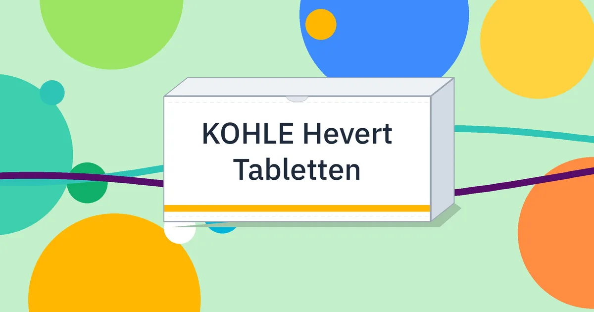 Symbolbild: Packung mit der Aufschrift KOHLE Hevert Tabletten (PZN 19428491) – Verfügbarkeit und Bezug in Apotheken in Frankfurt am Main