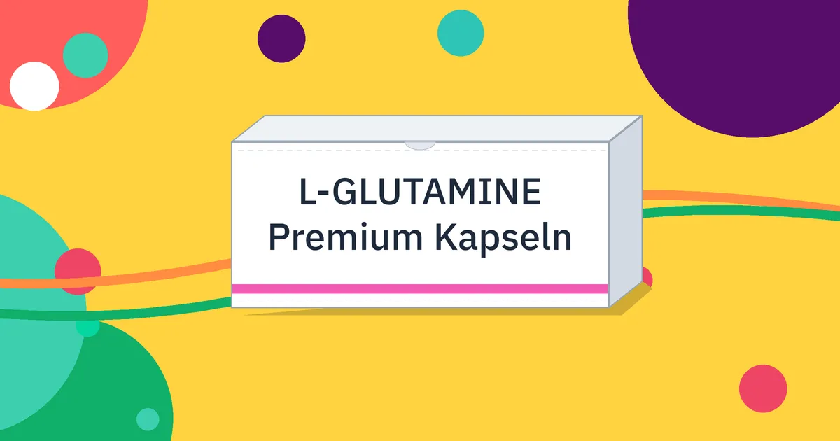 Symbolbild: Packung mit der Aufschrift L-GLUTAMINE Premium Kapseln (PZN 02235397) – Verfügbarkeit und Bezug in Apotheken in Frankfurt am Main