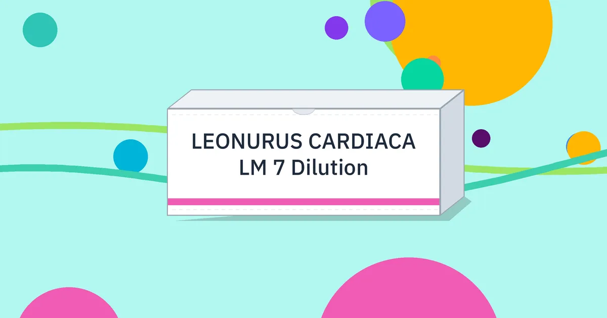 Symbolbild: Packung mit der Aufschrift LEONURUS CARDIACA LM 7 Dilution (PZN 13525856) – Verfügbarkeit und Bezug in Apotheken in Frankfurt am Main