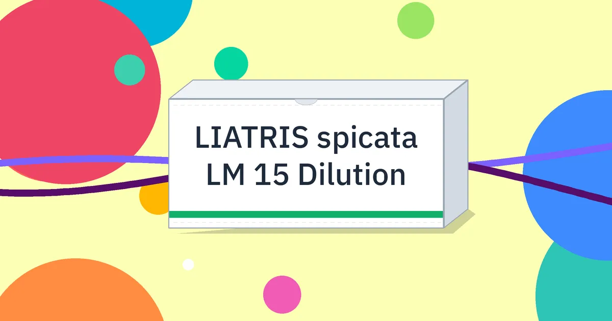Symbolbild: Packung mit der Aufschrift LIATRIS spicata LM 15 Dilution (PZN 13528748) – Verfügbarkeit und Bezug in Apotheken in Frankfurt am Main