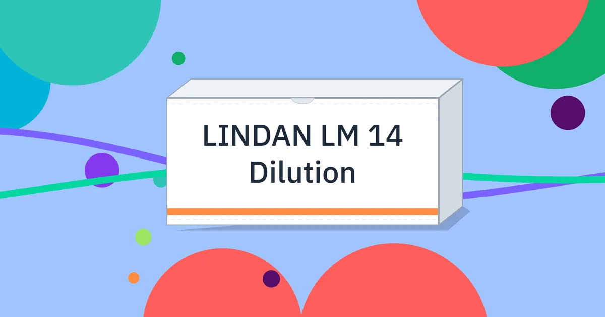 Symbolbild: Packung mit der Aufschrift LINDAN LM 14 Dilution (PZN 13529647) – Verfügbarkeit und Bezug in Apotheken in Frankfurt am Main