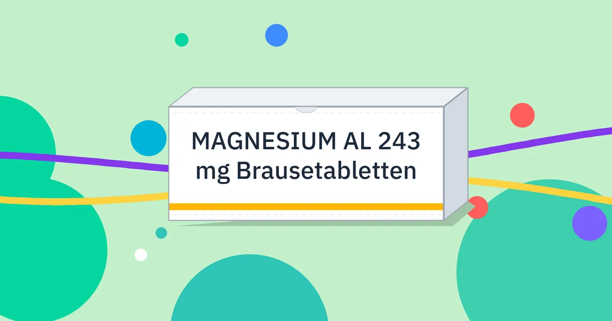 Symbolbild: Packung mit der Aufschrift MAGNESIUM AL 243 mg Brausetabletten (PZN 00655178) – Verfügbarkeit und Bezug in Apotheken in Frankfurt am Main