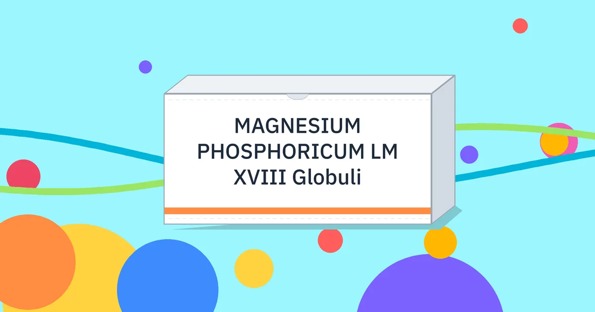 Symbolbild: Packung mit der Aufschrift MAGNESIUM PHOSPHORICUM LM XVIII Globuli (PZN 02659677) – Verfügbarkeit und Bezug in Apotheken in Frankfurt am Main