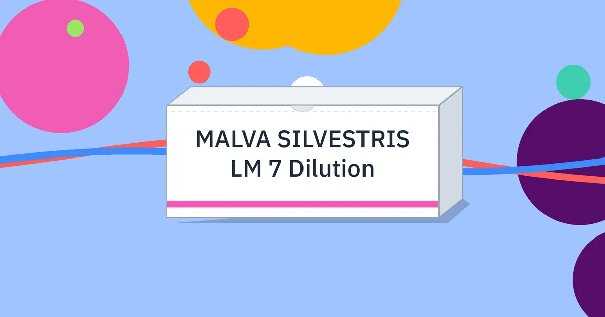Symbolbild: Packung mit der Aufschrift MALVA SILVESTRIS LM 7 Dilution (PZN 13539812) – Verfügbarkeit und Bezug in Apotheken in Frankfurt am Main