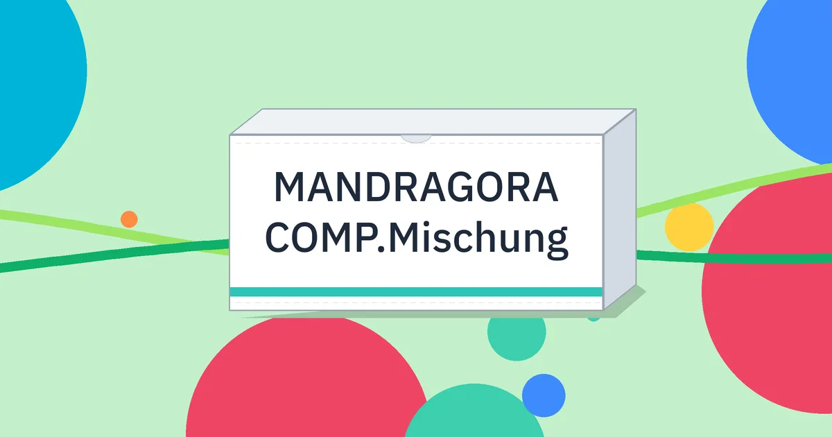 Symbolbild: Packung mit der Aufschrift MANDRAGORA COMP.Mischung (PZN 15232147) – Verfügbarkeit und Bezug in Apotheken in Frankfurt am Main