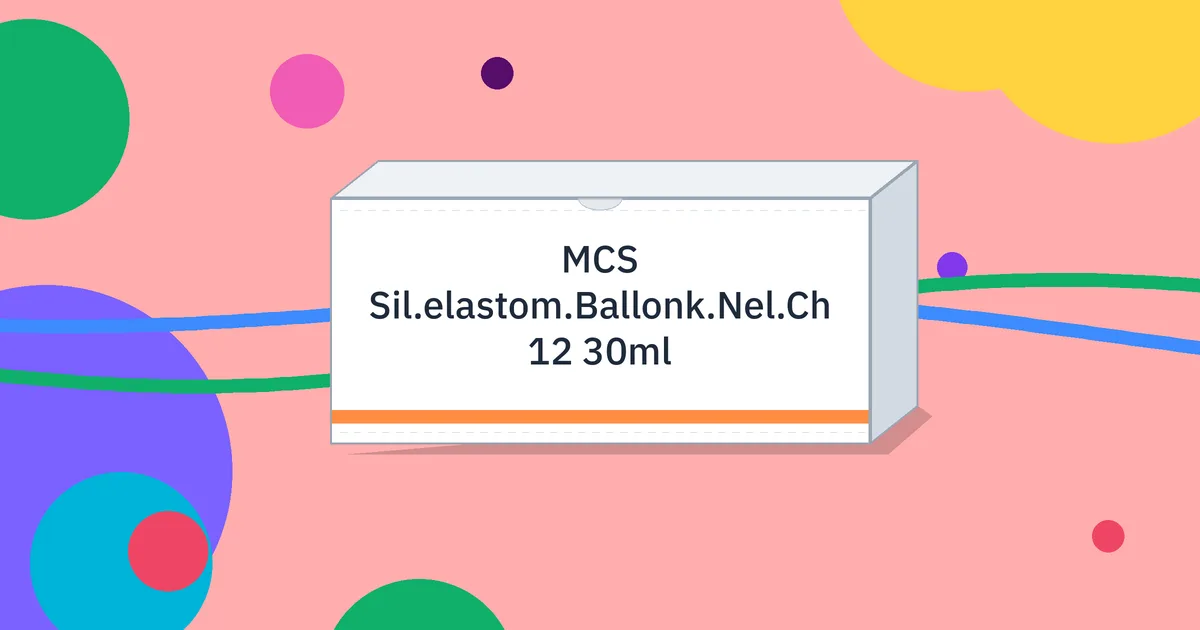 Symbolbild: Packung mit der Aufschrift MCS Sil.elastom.Ballonk.Nel.Ch 12 30ml (PZN 04802311) – Verfügbarkeit und Bezug in Apotheken in Frankfurt am Main