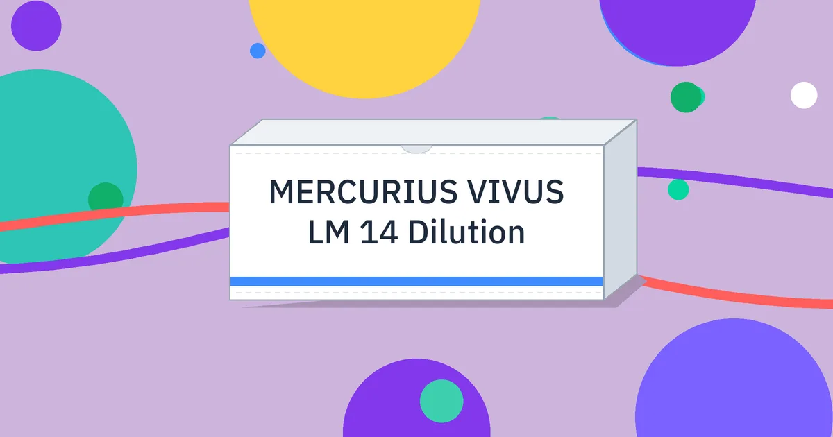 Symbolbild: Packung mit der Aufschrift MERCURIUS VIVUS LM 14 Dilution (PZN 12955023) – Verfügbarkeit und Bezug in Apotheken in Frankfurt am Main