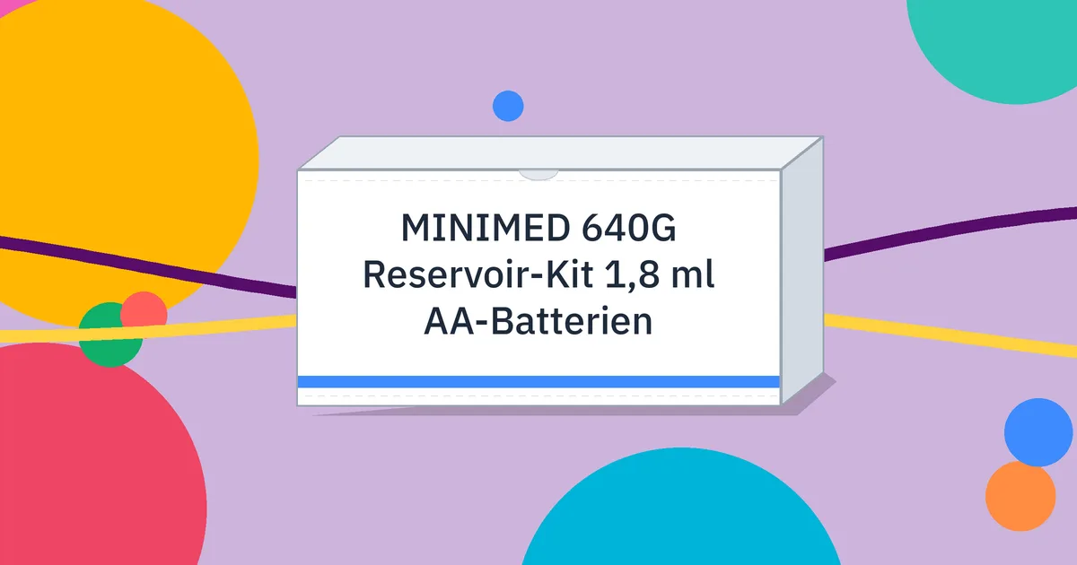 Symbolbild: Packung mit der Aufschrift MINIMED 640G Reservoir-Kit 1,8 ml AA-Batterien (PZN 11051779) – Verfügbarkeit und Bezug in Apotheken in Frankfurt am Main
