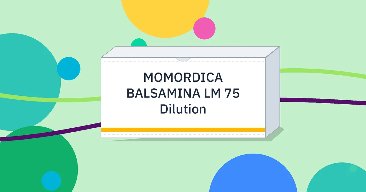 Symbolbild: Packung mit der Aufschrift MOMORDICA BALSAMINA LM 75 Dilution (PZN 13610527) – Verfügbarkeit und Bezug in Apotheken in Frankfurt am Main