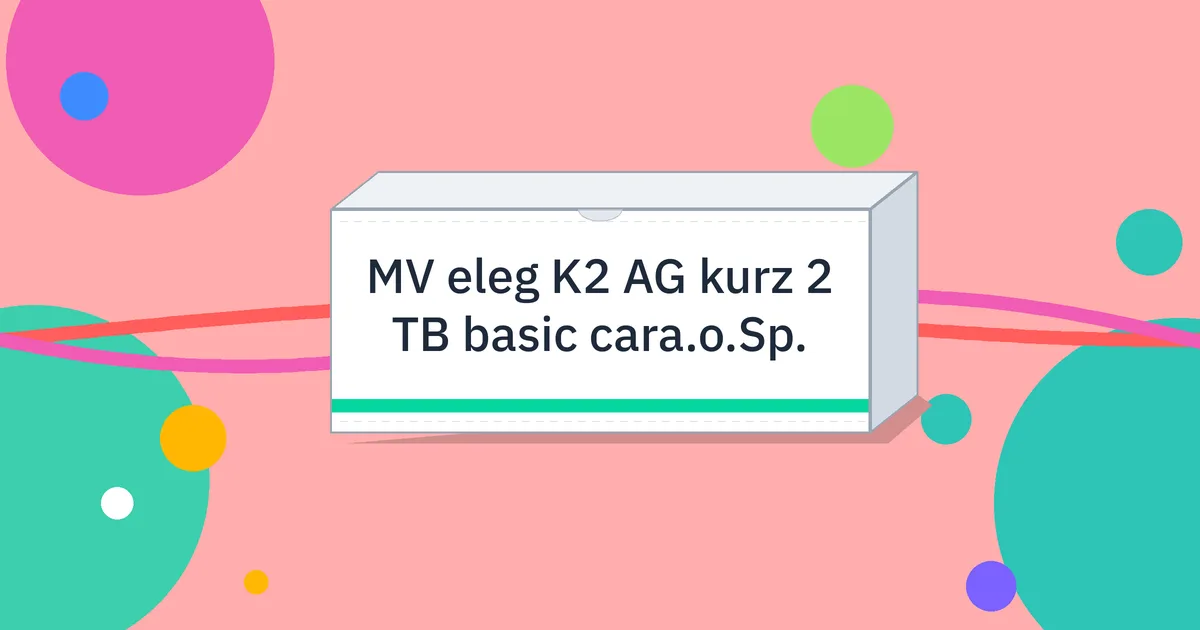 Symbolbild: Packung mit der Aufschrift MV eleg K2 AG kurz 2 TB basic cara.o.Sp. (PZN 00195021) – Verfügbarkeit und Bezug in Apotheken in Frankfurt am Main